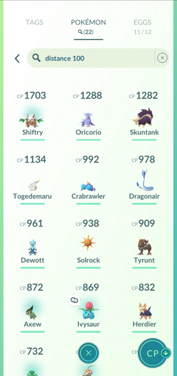 Pokémon GO Search Bar Commands - A Unique & Helpful Cheat Sheet